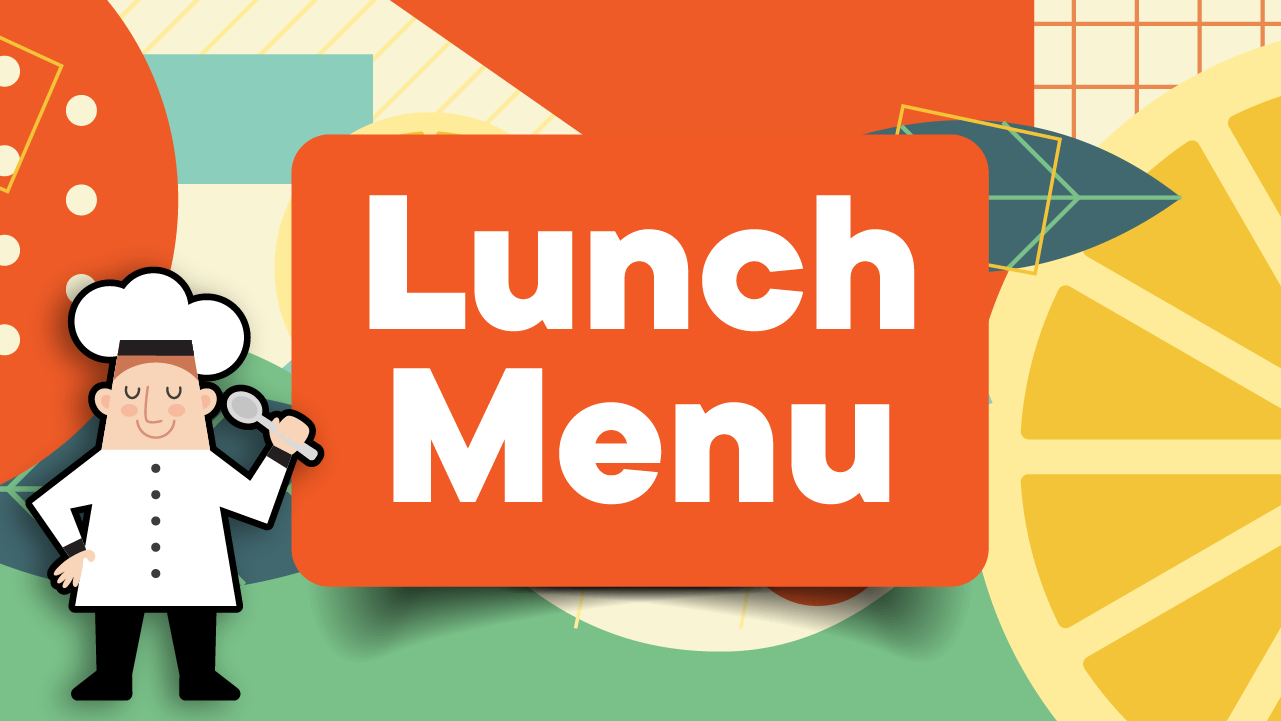 School Lunch Menu Clipart